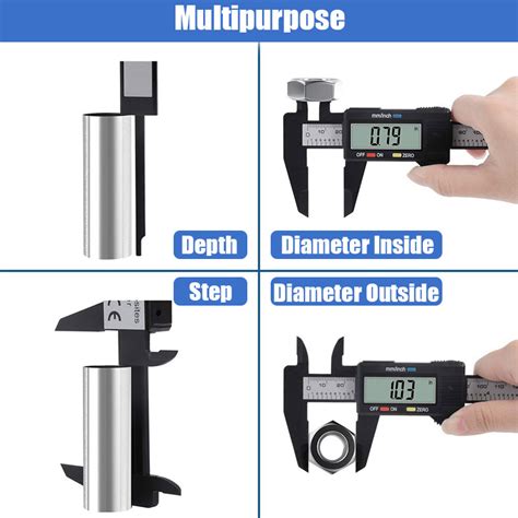 Badu Bg 100 150 мм електронен цифров дебеломер 6 инчов микрометър с нониус цифрова линийка