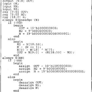 Erilog HDL Model Ofthe Pseudo Random Sequence Generator Download Scientific Diagram