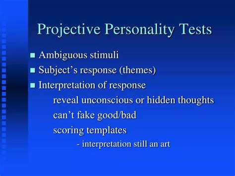 Ppt Projective Personality Tests Powerpoint Presentation Free