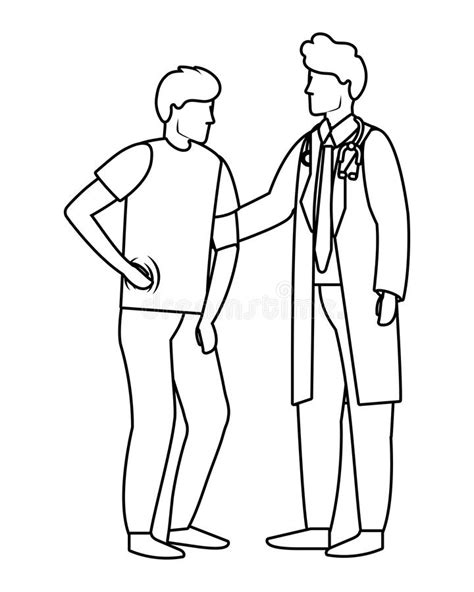 Historieta M Dica De La Atenci N Sanitaria Ilustraci N Del Vector Ilustraci N De Cuidado