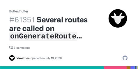 Several Routes Are Called On `ongenerateroute` When Refreshing Flutter Web App · Issue 61351