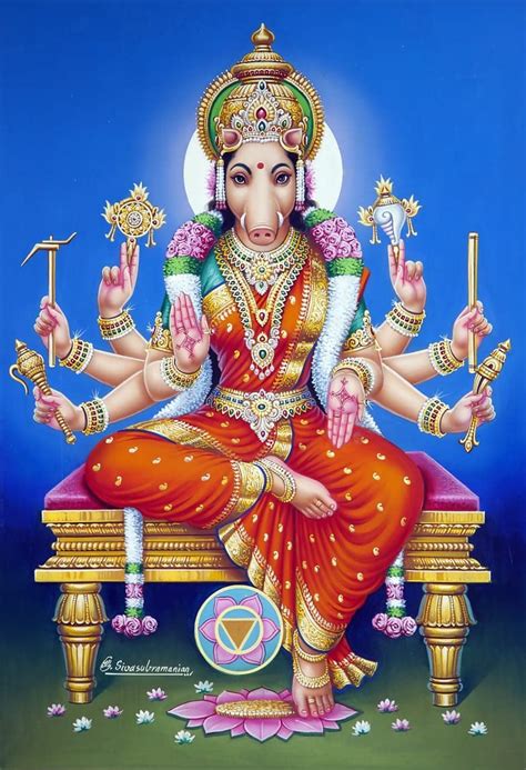 Buy Varahi Devi Photo Frame Form Of Sakthi Amman God Poto Frames Varahi Devi Amman Photo