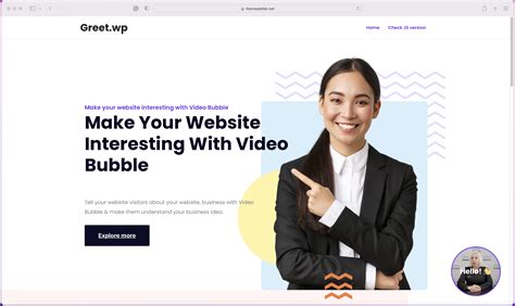 Video Greeting Video Welcome For Wordpress Greet Bubble Wordpress