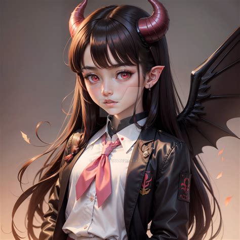 Cute Demon Girl Cartoon Characters By Artbychriss On Deviantart