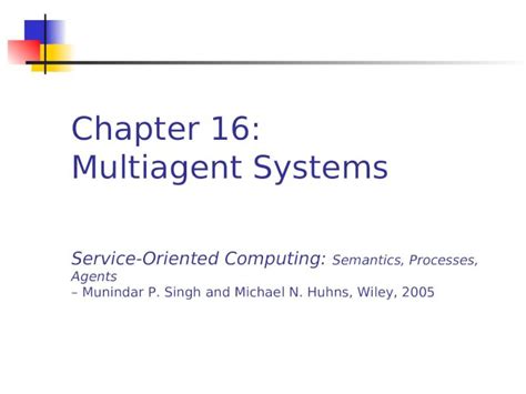 Ppt Chapter 16 Multiagent Systems Dokumen Tips