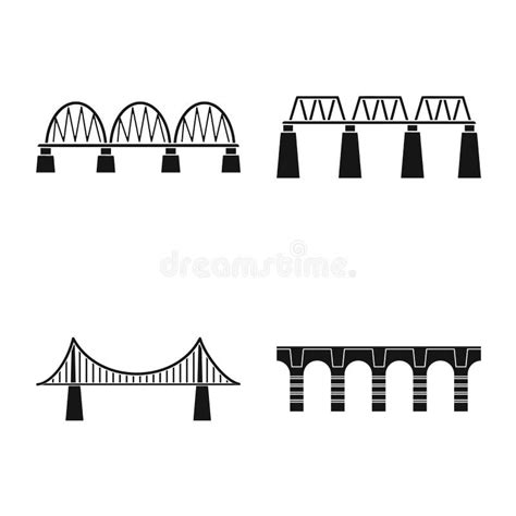 Vector Illustration Of Construct And Side Symbol Collection Of Construct And Bridge Stock