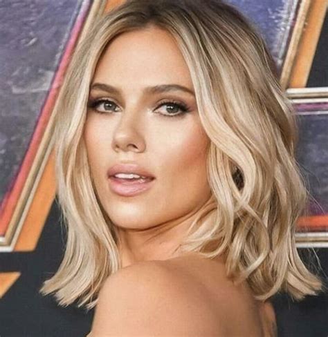 Scarjo Short Blonde Hair Artofit