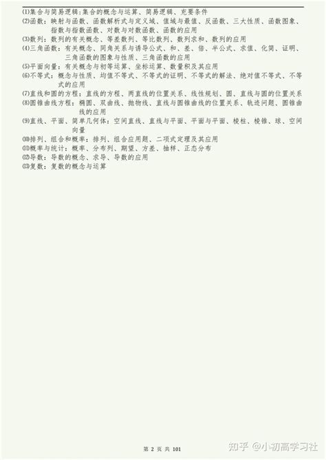 花了28天整理出高中数学知识点完整归纳表高考数学复习用起来 知乎