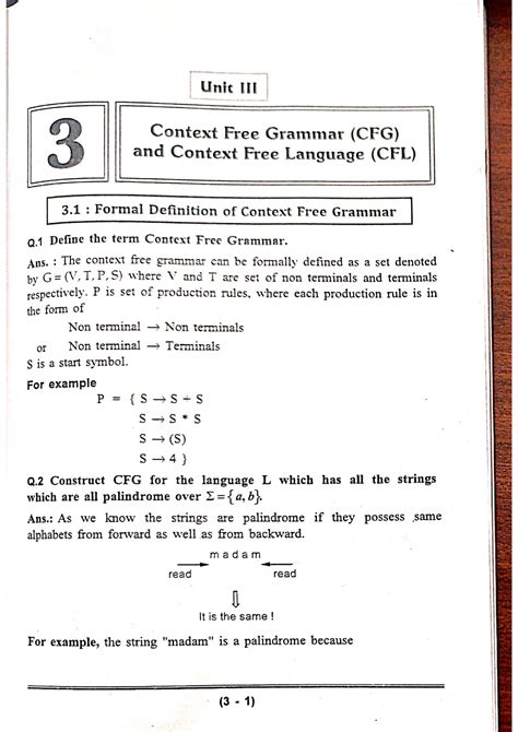 Toc Easy Solution Be Computer Science Studocu