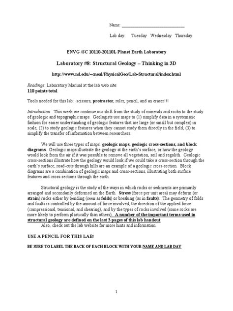 Topo Profile Cross Section Arcgis1 Pdf Geology Structural Geology