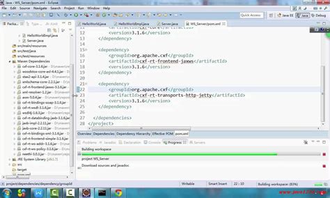 【一头扎进webservice之cxf】视频教程第二讲 java知识分享网 免费java资源下载