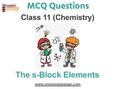 The S Block Elements MCQ Class 11 Chemistry
