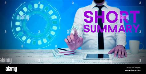Text Caption Presenting Short Summary Business Idea Brief Statement Of Main Points Clear Stock