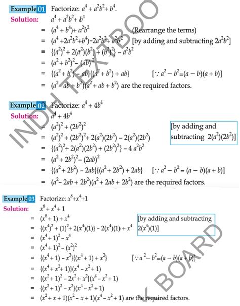 Education Is The Key To Success Unit 4 Factorization Explanation