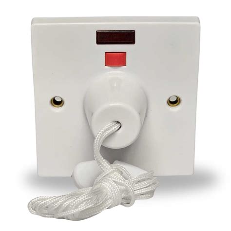 Mr Gadgets Solutions 45 Amp Electric Shower Ceiling Switch With Pull