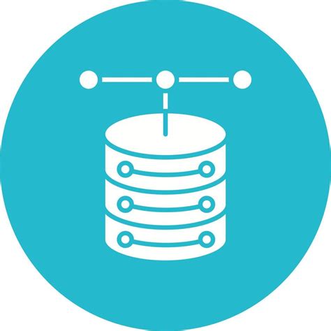 Database Glyph Circle Icon 16045692 Vector Art At Vecteezy