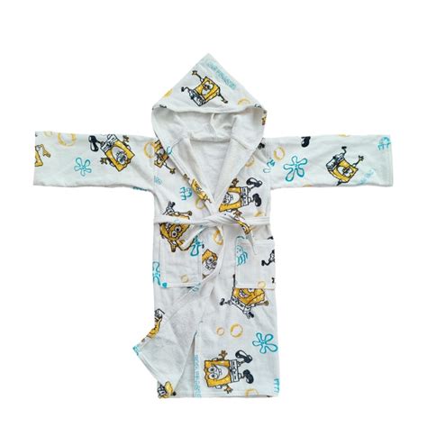 قیمت و خرید حوله تن پوش کودک شهریار مدل باب اسفنجی کد 080 سایز 100