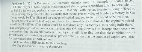Solved Problem 3 1211 ﻿reconsider The California