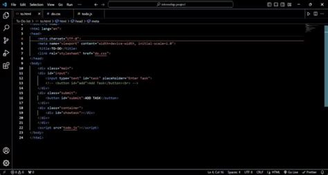 Rashmika Sh On Linkedin Internship Webdevelopment Todolist