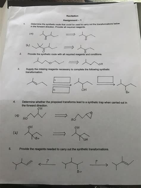 Solved Determine The Synthetic Route That Could Be Used To Chegg Com