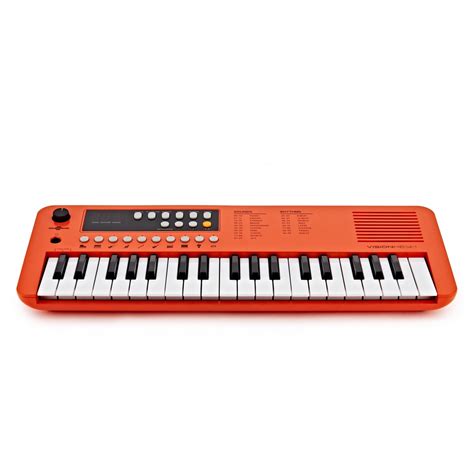 Visionkey 1 37 Key Portable Mini Keyboard With Headphones Orange At Gear4music