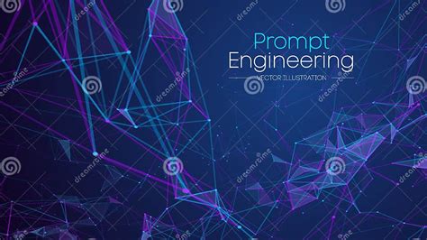 Prompt Engineering Ai And Data Visualization Plexus Structure Neural