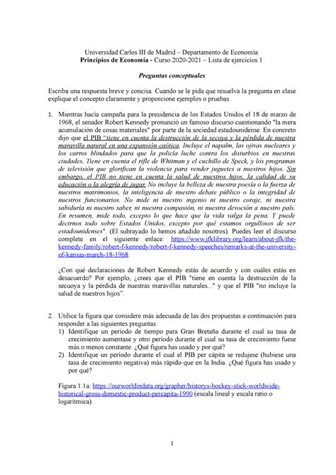 Principios Lista De Ejercicios 1 20 21 Esp Universidad Carlos Iii De Madrid Departamento De