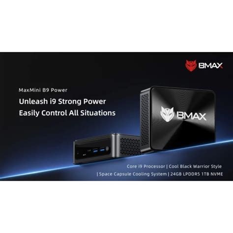 Jual Mini Pc Bmax B9 Power Intel Core I9 12900H 24GB DDR5 1TB SSD NVMe WiFi6 Windows 11 Pro