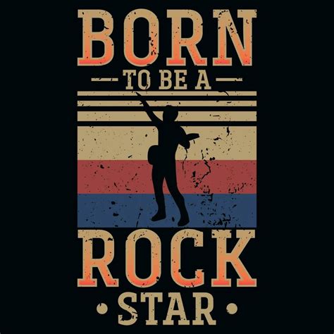 Born To Be S Rock Stars Music Typography Tshirt Design 21932271 Vector