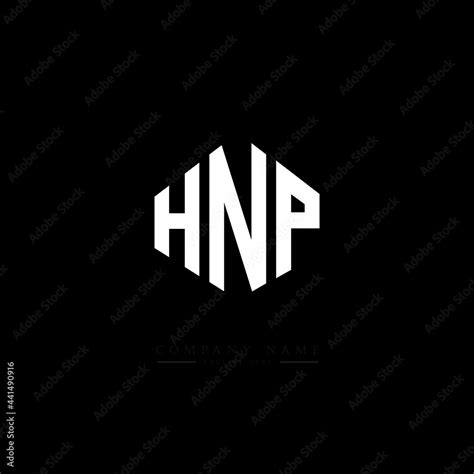 Hnp Letter Logo Design With Polygon Shape Hnp Polygon Logo Monogram Hnp Cube Logo Design Hnp