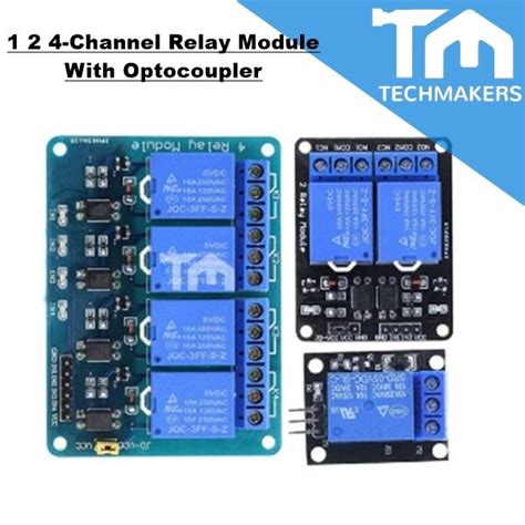 1 2 3 4 8 Channel Relay Module With Optocoupler 5VDC Relay Module Lazada