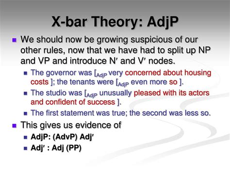PPT X Bar Theory PowerPoint Presentation Free Download ID 2094237