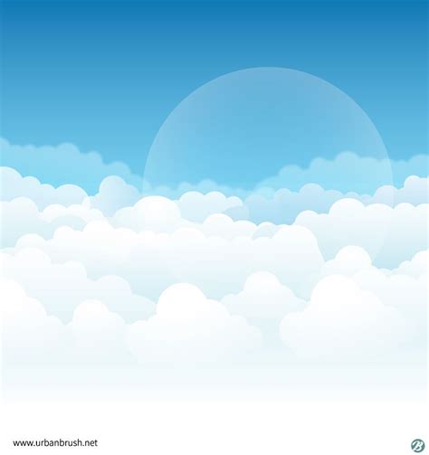 하늘 구름 일러스트 Ai 다운로드 Downlaod Sky Cloud Vector Urbanbrush 구름 하늘 애니메이션 배경