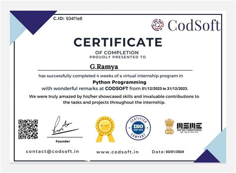 ramya govindarajan on linkedin internship pythonprogramming