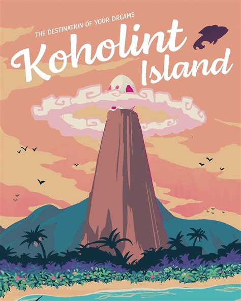 Legend Of Zelda Links Awakening Art Vintage Travel Poster Koholint