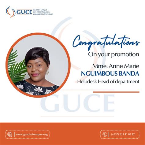 Annemariengimbousbanda Guce Promotion Hr Rh Guce Guichet Unique Des Opérations Du