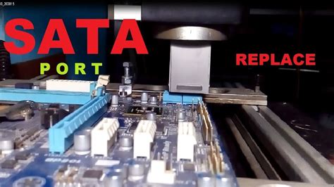How To Replace Sata Port On Motherboard Youtube