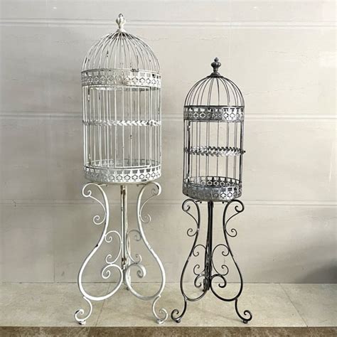 Vintage Metal Bird Cage Stand At Andrew Mckeown Blog