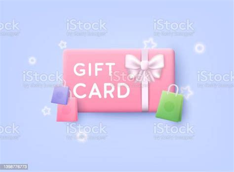 기프트 카드 및 프로모션 전략 상품권 할인 쿠폰 및 상품권 컨셉 3d 웹 벡터 일러스트레이션 가리키기에 대한 스톡 벡터 아트 및 기타 이미지 Istock
