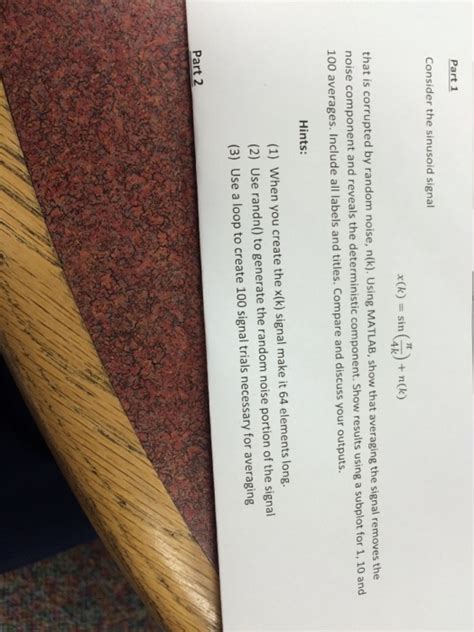 Solved That Is Corrupted By Random Noise N K Using Chegg