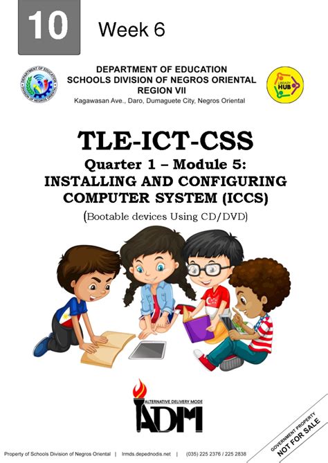 1st Week For Teacher Week 1 Css Ict Grade 10 10 Tle Ict Css Quarter 1 Module 1 Assemble
