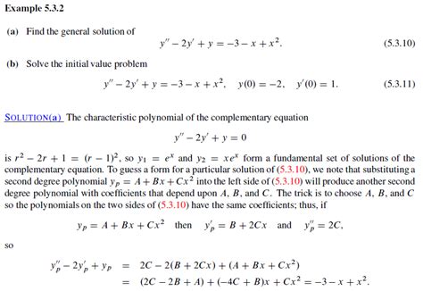 Solved Example 532 A Find The General Solution Of Y