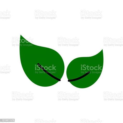 녹색 으로 흰색 고립 된 배경에 에코 잎 로고 아이콘 템플릿 및 디자인 요소 벡터 일러스트레이션 0에 대한 스톡 벡터 아트 및 기타 이미지 Istock