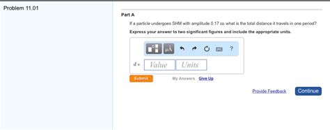 Solved Problem Part A If A Particle Undergoes SHM With Chegg