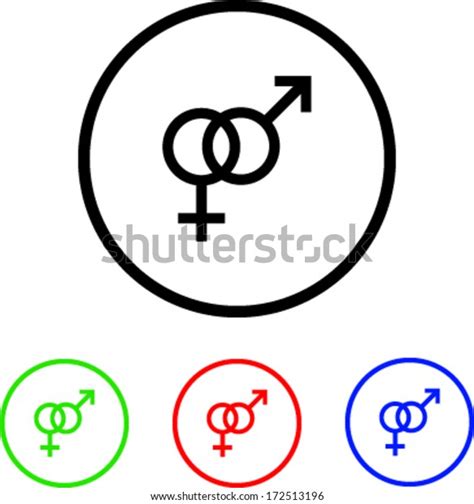 Male Female Sex Symbol Icon Illustration Stock Vector Royalty Free 172513196 Shutterstock