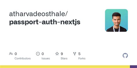 Github Atharvadeosthalepassport Auth Nextjs