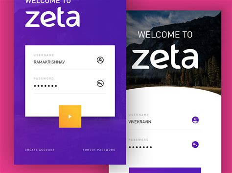 Mobile Login Ui Concept Free Psd Template Psd Repo