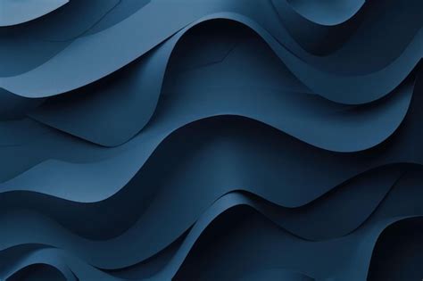 Premium Photo Abstract Blue Wave Pattern Background With Curving Layers Creating A Dynamic