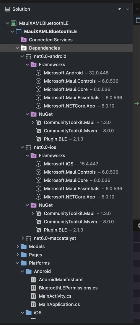 Mauixamlbluetoothle Builds On Mac But Only Runs For Android Platform Issue Dotnet