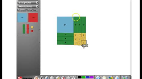 ACTIVITY Completing The Square With Algebra Tiles YouTube